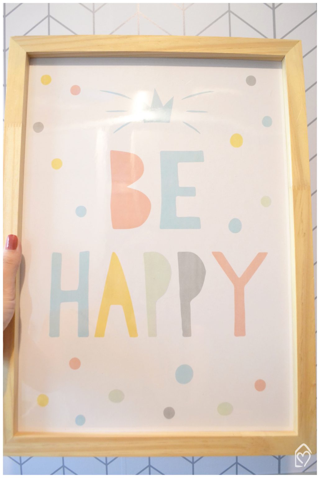 Pôster grátis: be happy - Casa das Amigas