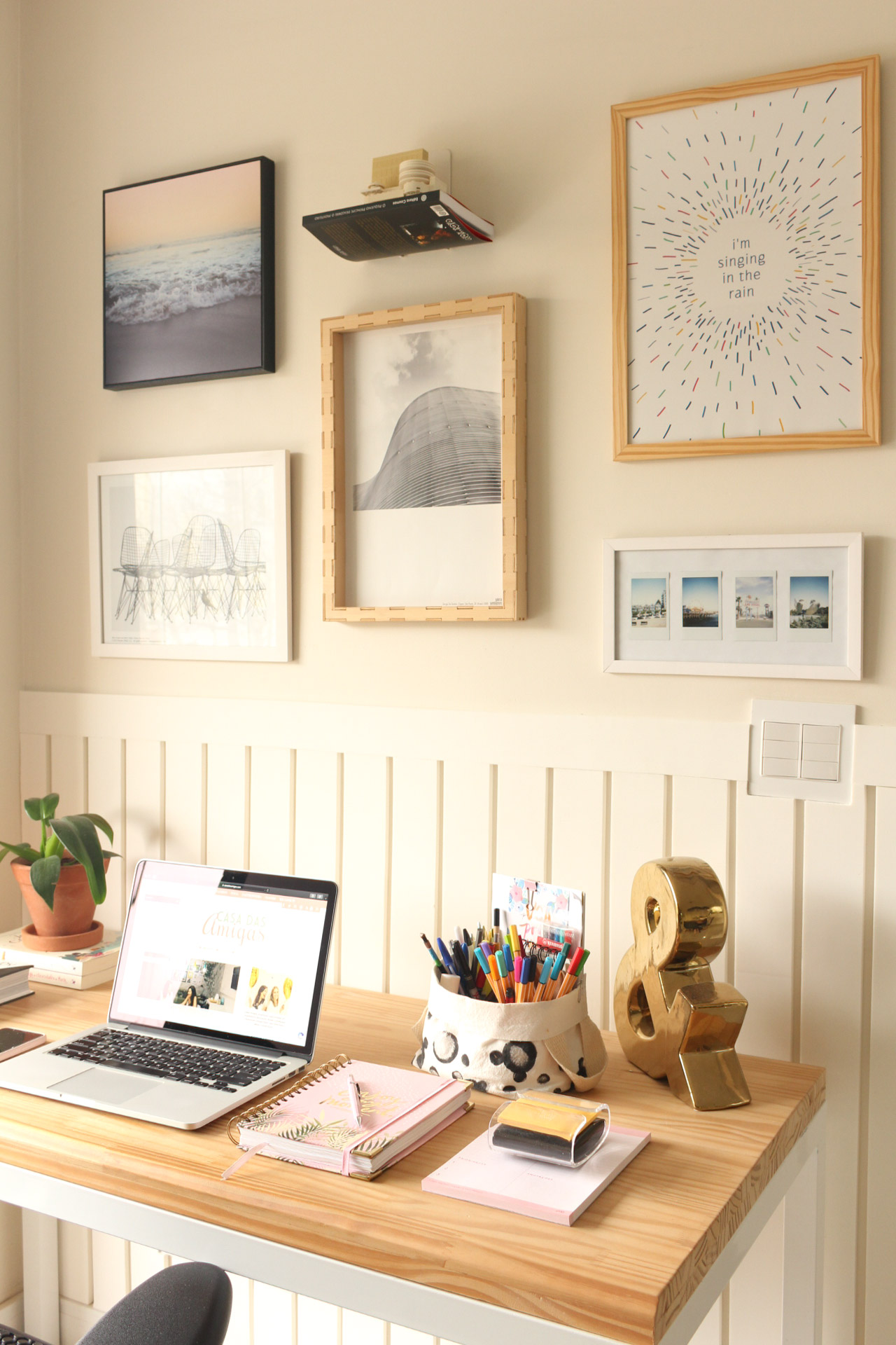 Como decorar o escritório em casa gastando pouco - Casa das Amigas